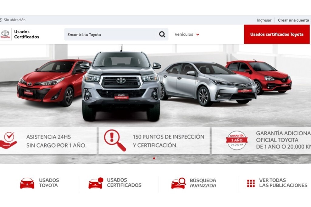 Toyota venderá usados a través de la web - AUTOWEB Argentina