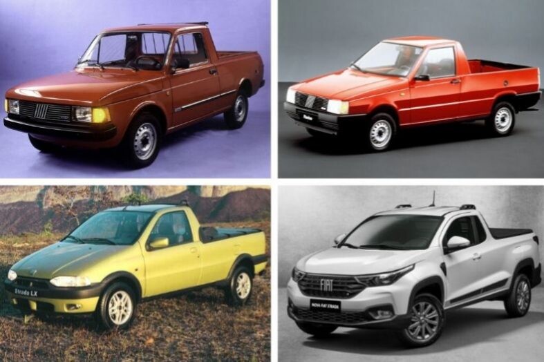 Del 147 a la nueva Strada: todas las pick ups compactas de Fiat ...